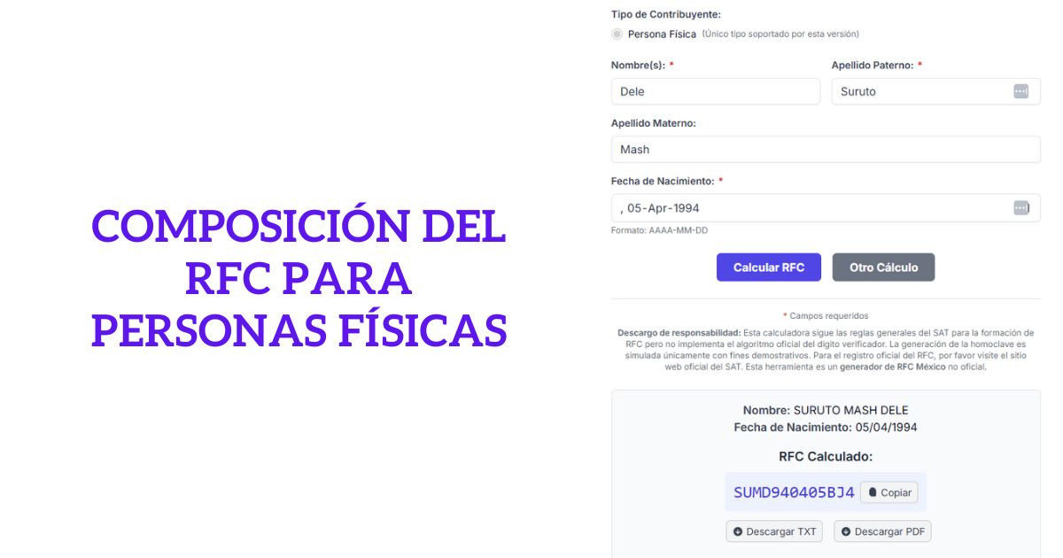 ¿De qué consta el RFC? Todo lo que necesitas saber - RFC Calcular